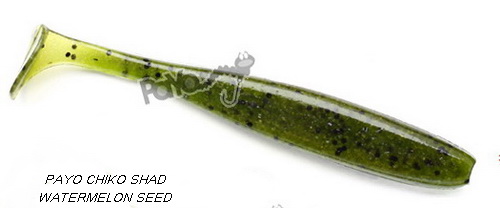 EUROLURES PAYO SHAD CHIKO SHAD 4" WATERMELON SEED