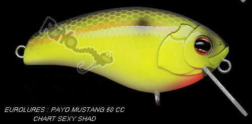 EUROLURES PAYO MUSTANG-50 CC CHART SEXY SHAD